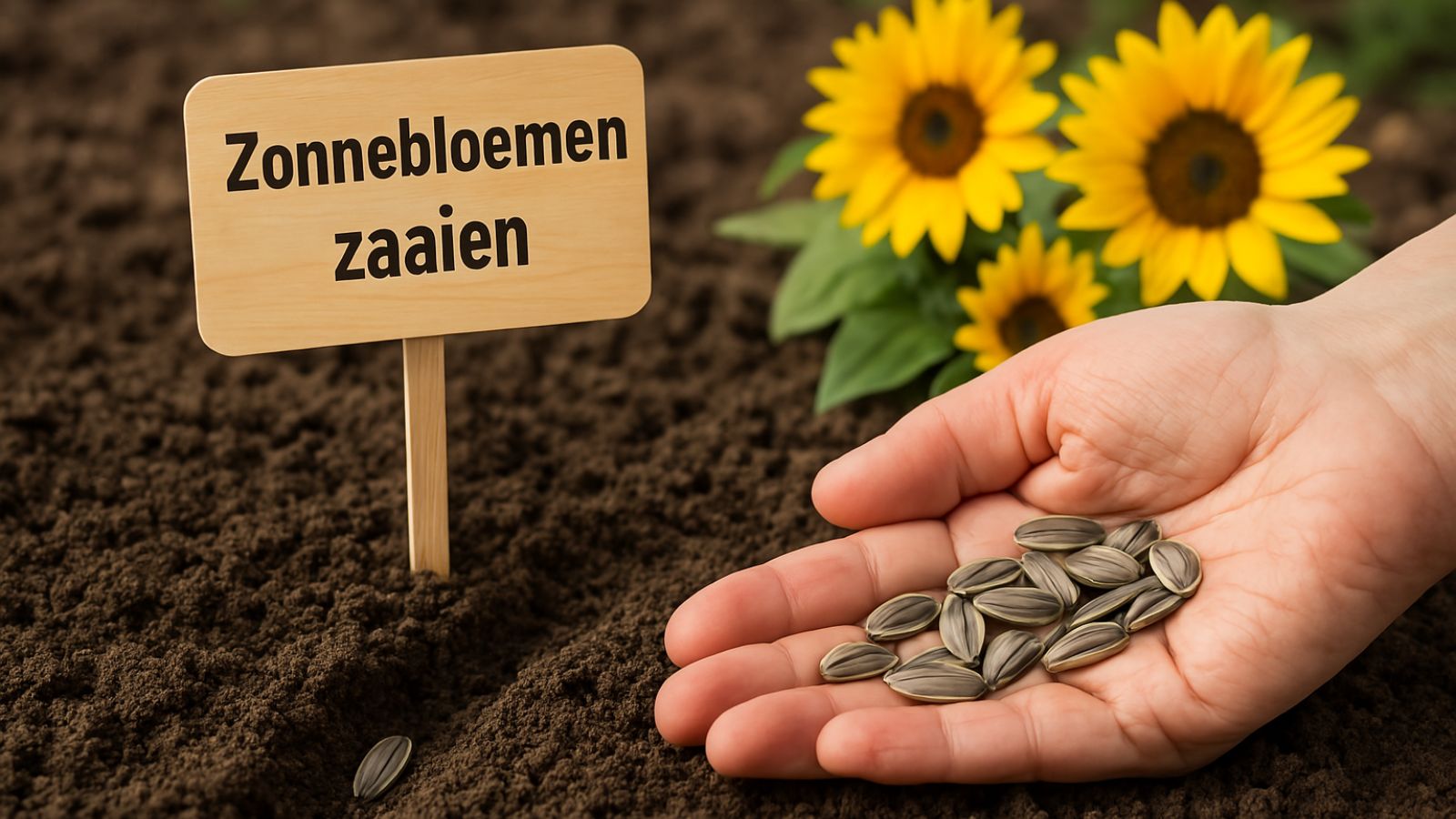 Zonnebloemen zaaien: zo doe je dat stap voor stap